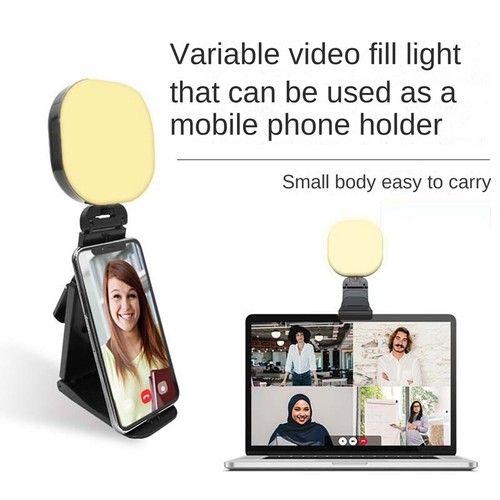 F-610 Bracket Fill Light 3000-7200K LED Live Selfie Light Computer Fill ...
