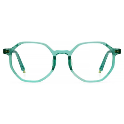 Geometric Plastic Glasses Frame Light TR90 Eyeglasses Women Men Green ...
