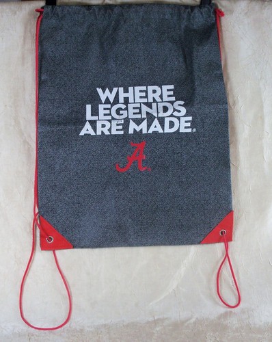 University Of Alabama Where Legends Are Made Drawstring Back Bag - SEE ...