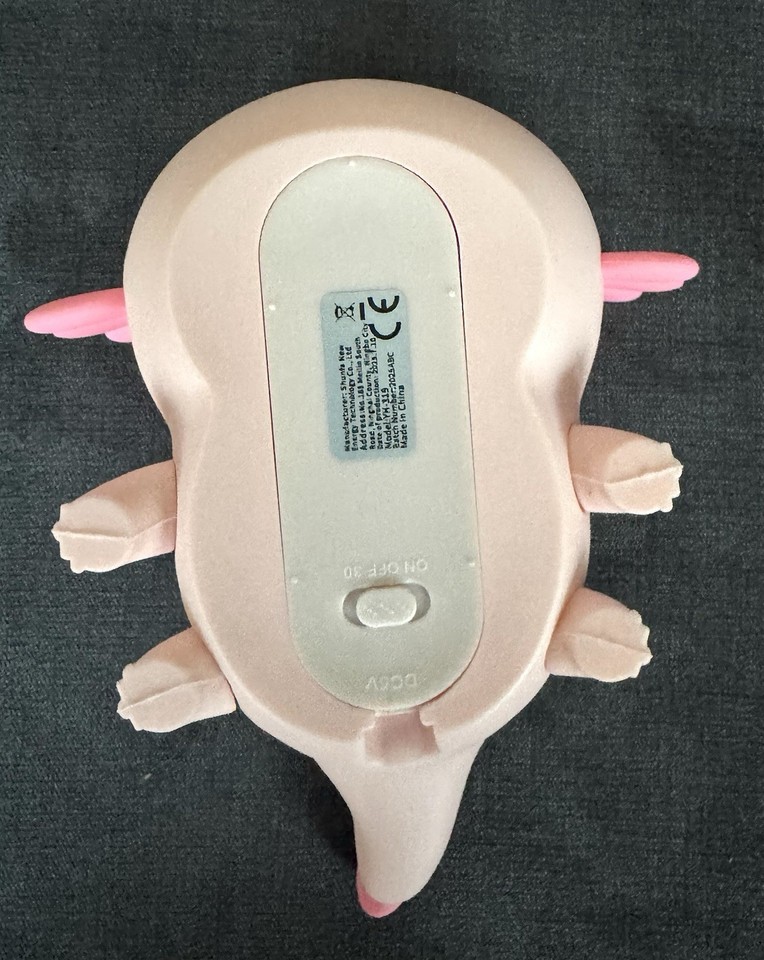Axolotl LED Night Light Cute Tap Control Silicone Lamp USB Rechargeable ...