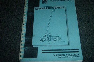 Terex Telelect Hi Ranger 4ES Aerial Bucket Truck Parts Catalog Manual ...