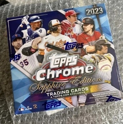 2023 Topps Chrome Baseball Sapphire Edition - Factory Sealed Hobby Box ...