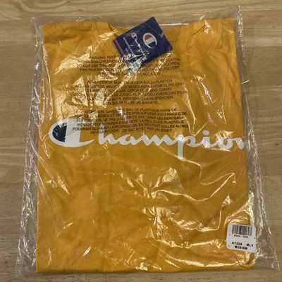 Authentic Champion Men's Jersey Script Logo Short Sleeves T-Shirt GT23H ...