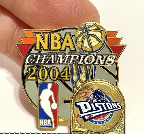 NBA Champions 2004 Pistons Basketball 🏀 Enamel Pin | eBay