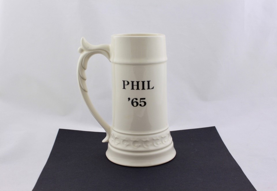 VINTAGE HENRIKSEN CERAMICS ILLINOIS PHI SIGMA KAPPA 1965 BEER STEIN ...