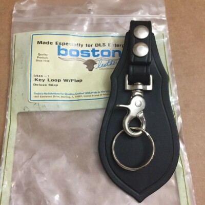 Boston Leather 5446-1 Plain Black Key Holder | eBay