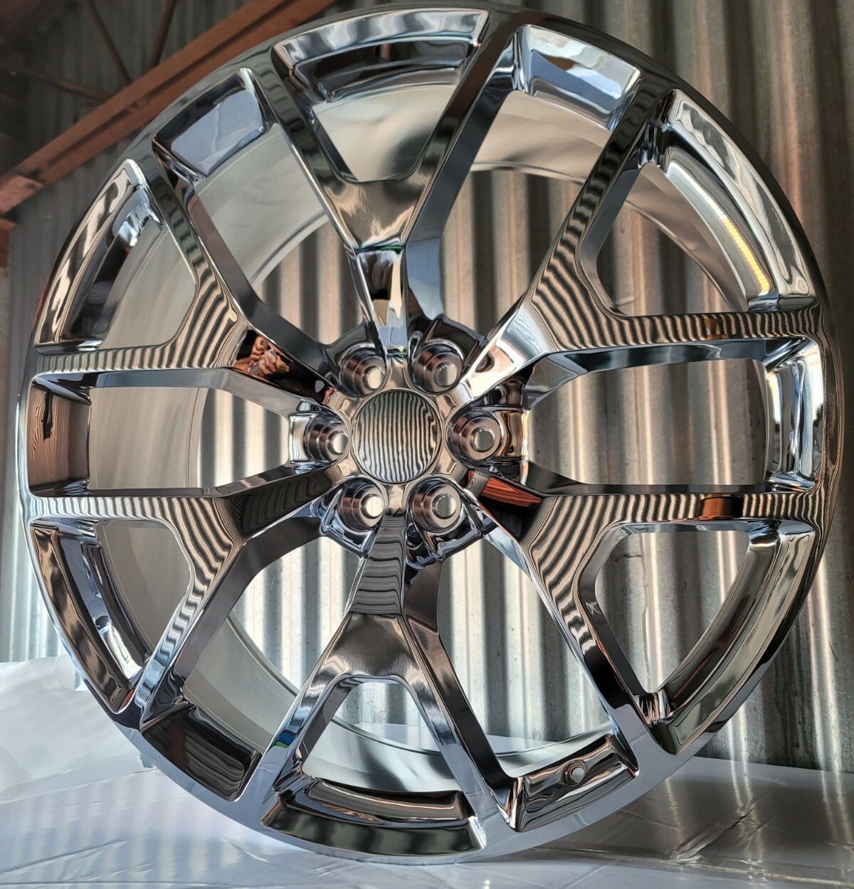 26" Inch Chrome Replica 288 G04 Sierra Honeycomb Snowflake +31 Wheels ...