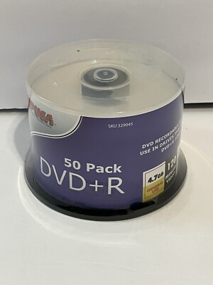 New Sealed Comp USA DVD+R 50 Pack 8x Speed 4.7GB Recordable Discs | eBay