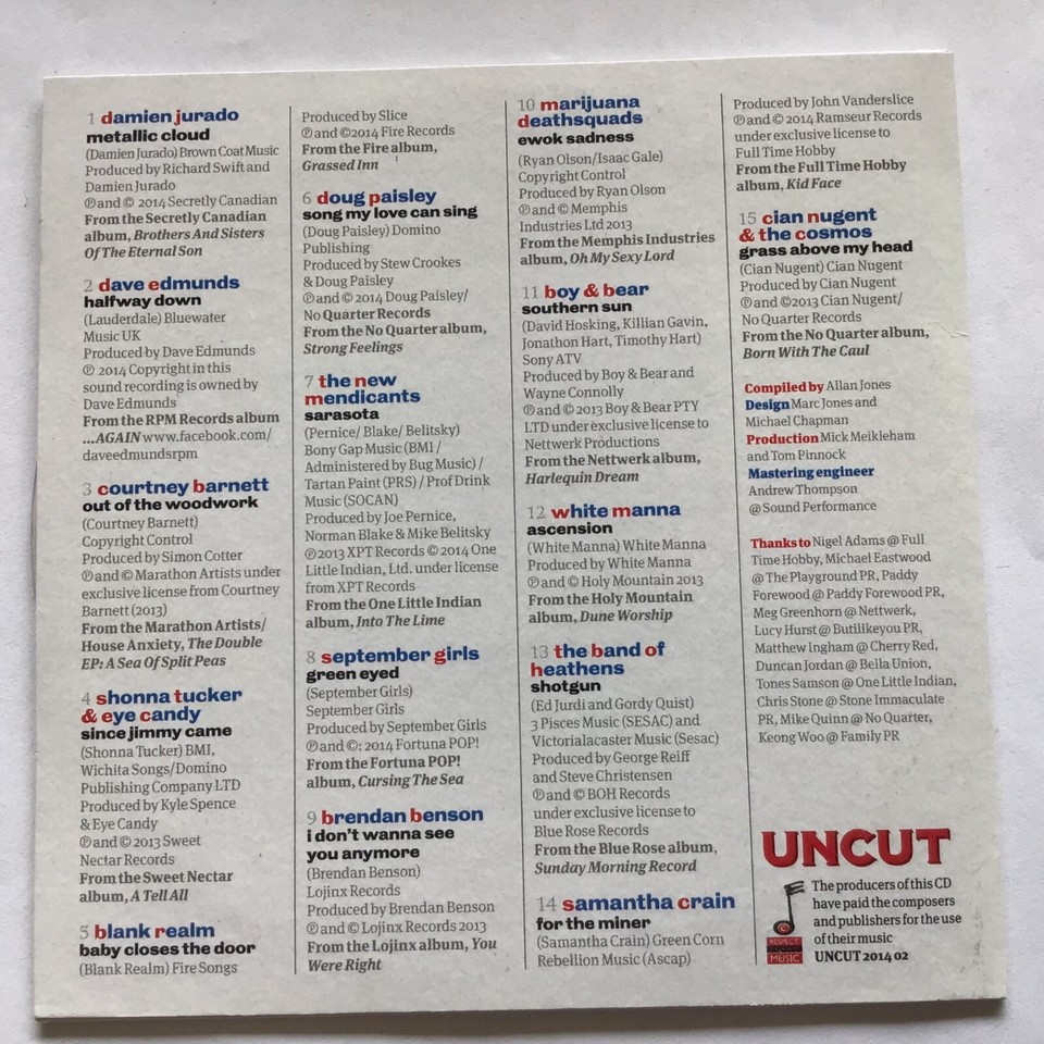 You Really Got It 15 Tracks of 2014’s Best New Music Uncut CD Courtney ...