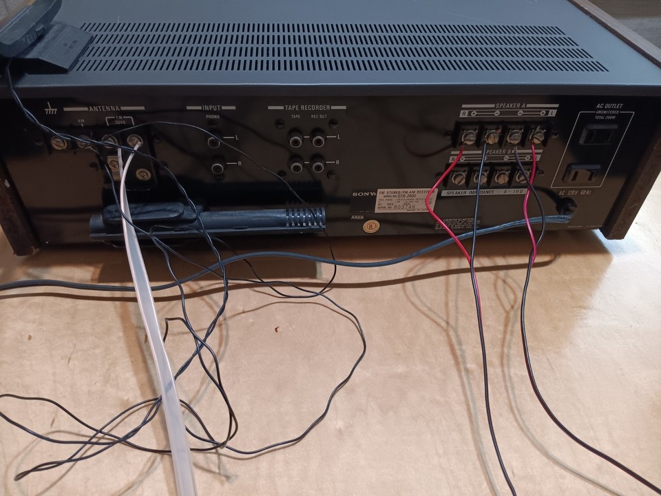 Sony STR - 2800 Vintage Stereo Receiver For Parts Or Repair Only See ...