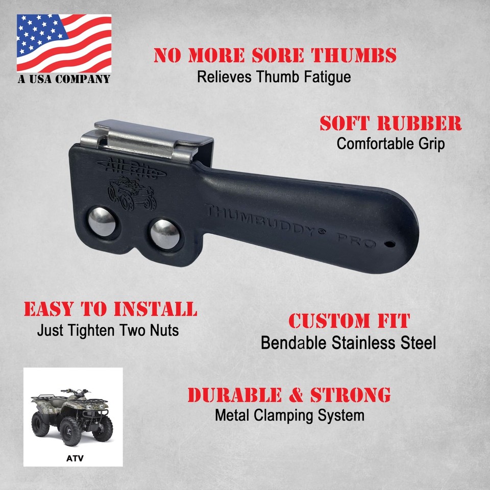 Thumbuddy Pro ATV Throttle Extender - Model TB2 black | eBay