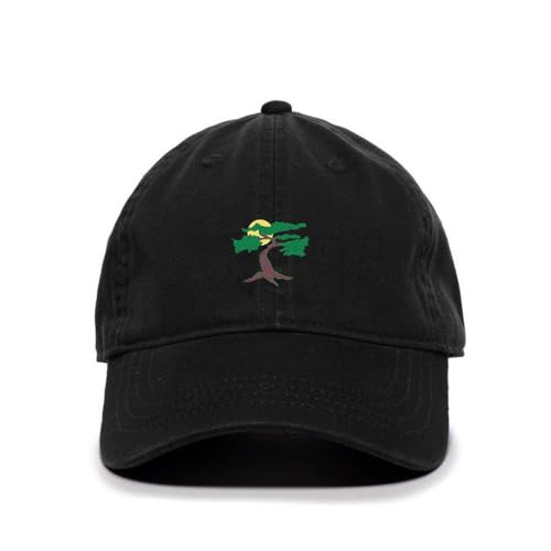 Bonsai Tree with Moon Embroidered Baseball Cap Cotton Adjustable Dad ...