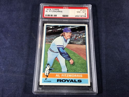 M3-35 BASEBALL CARD - AL FITZMORRIS ROYALS - CARD #144 - 1976 TOPPS ...