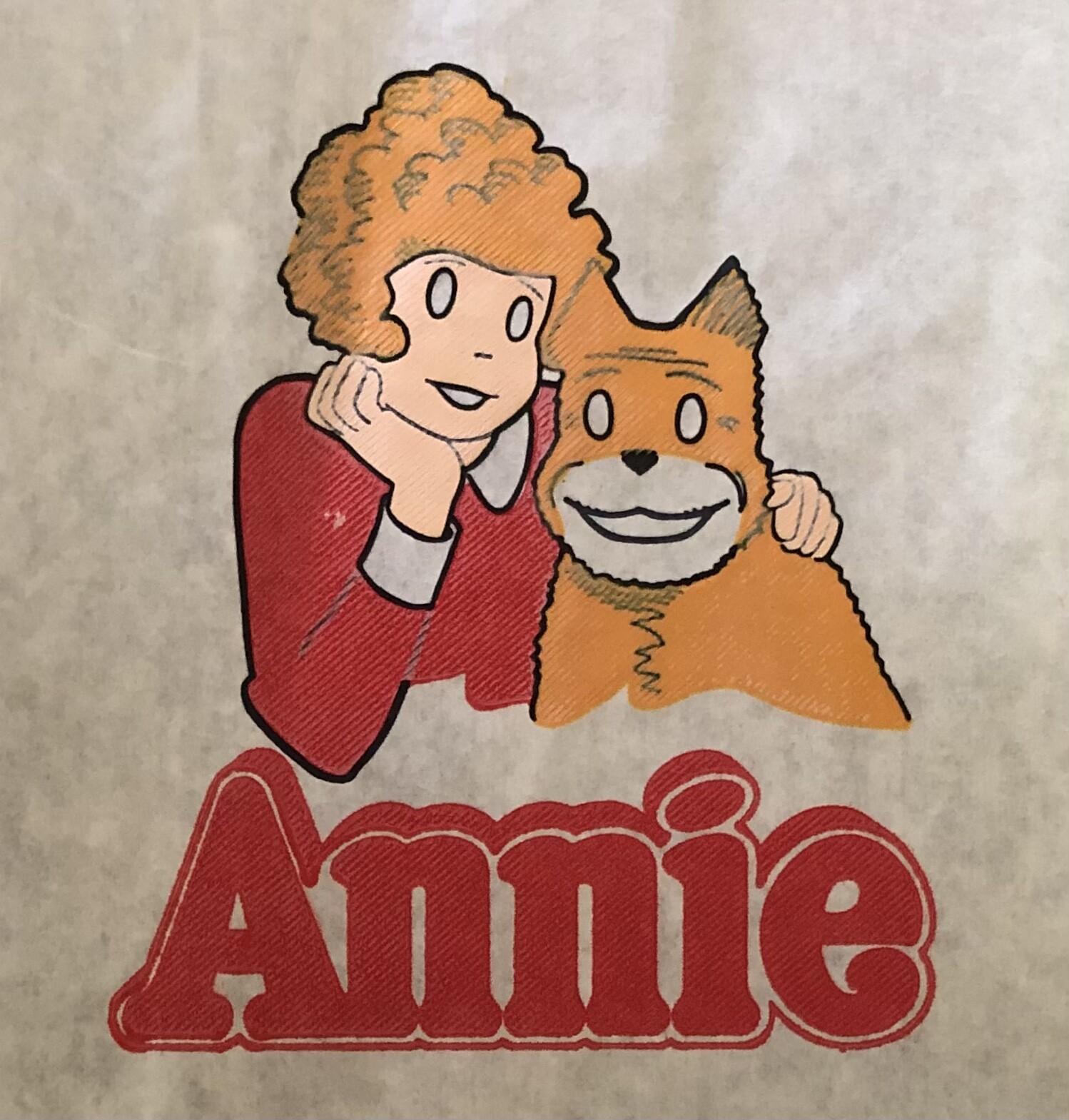 Original Vintage Little Orphan Annie And Sandy Iron O… - Gem