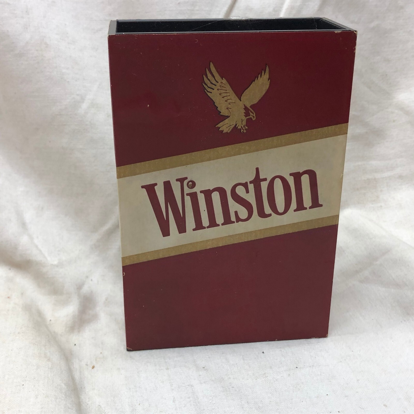 Vintage Winston Cigarette Pen/Pencil Holder Advertising Plastic Box | eBay