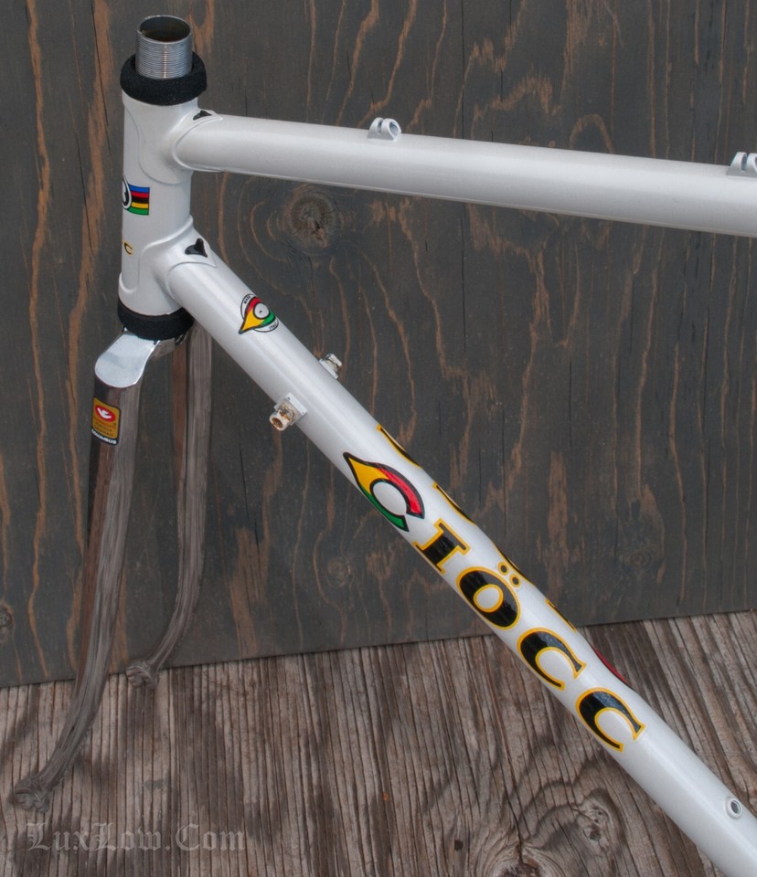 NOS 1980s 53cm Vintage Ciocc RoadBike FRAME FORK Columbus Steel Italian ...