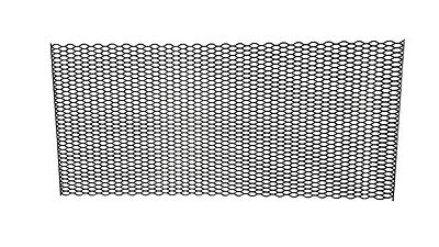 KBD Urethane Universal 37.5" x 17" Black Honeycomb Body Kit Mesh Grille ...