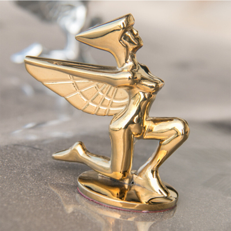 Golden Metal Nymph Goddess Car Front Hood Ornament Emblems Decal Badge ...