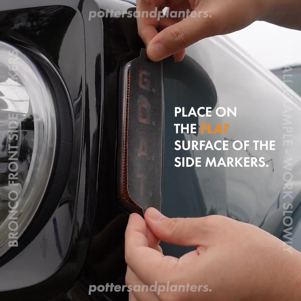 For 2021 - 2024 Ford Bronco GOAT Mode Offroad Front Side Marker Decal ...