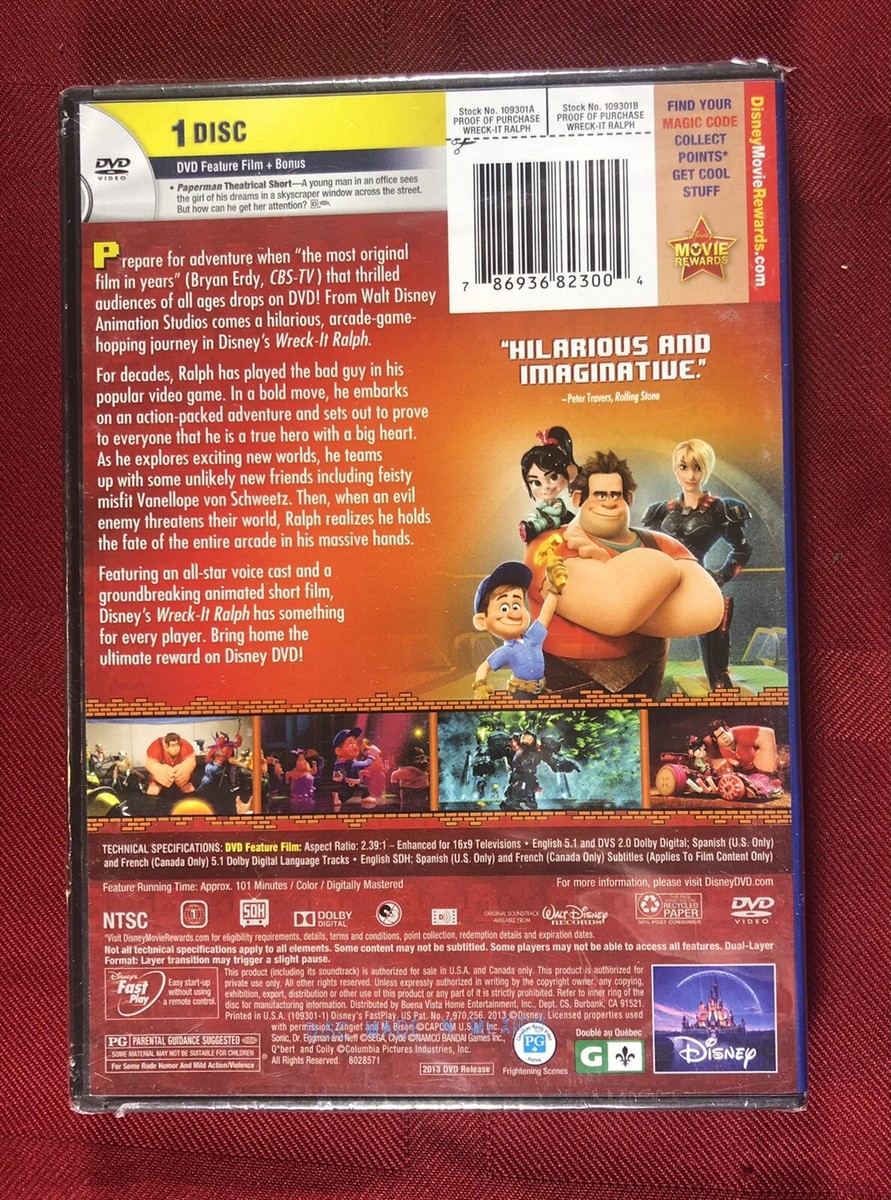 Wreck It Ralph Dvd Deksel Amazon.com: Wreck It Ralph [DVD] : John C.