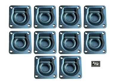 10 x Recessed Lashing Ring Spring Loaded Cargo Tie Down Anchor Truck ...