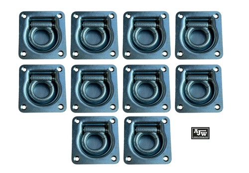 10 x Recessed Lashing Ring Spring Loaded Cargo Tie Down Anchor Truck ...
