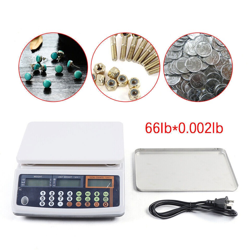 Precise Digital Parts Coin Counting Scale 30kg / 66LB Inventory Counter ...