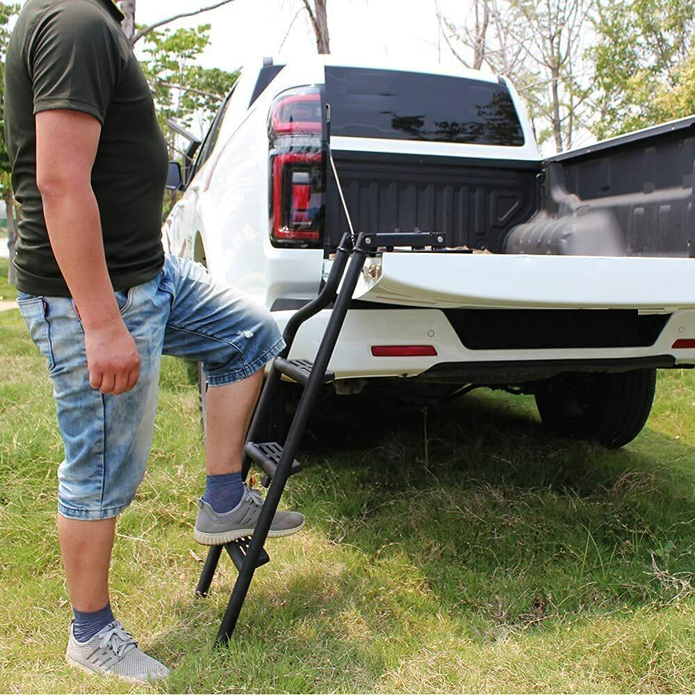 Foldable Rear Tailgate Foot Step Ladder Fits for Mazda BT-50 UP UR 2011 ...