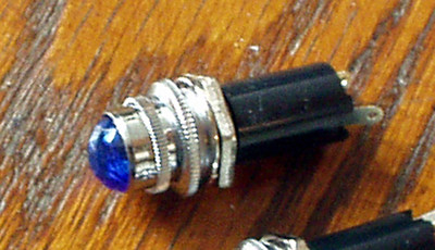 BLUE dash gauge panel pilot light Hot Rod Rat NEW 5/8" indicator | eBay