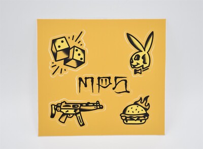 MP5 GUYS “CHOLO” STICKER/DECAL SHEET HK MP5 DICE CHEESE BURGER BUNNY ...