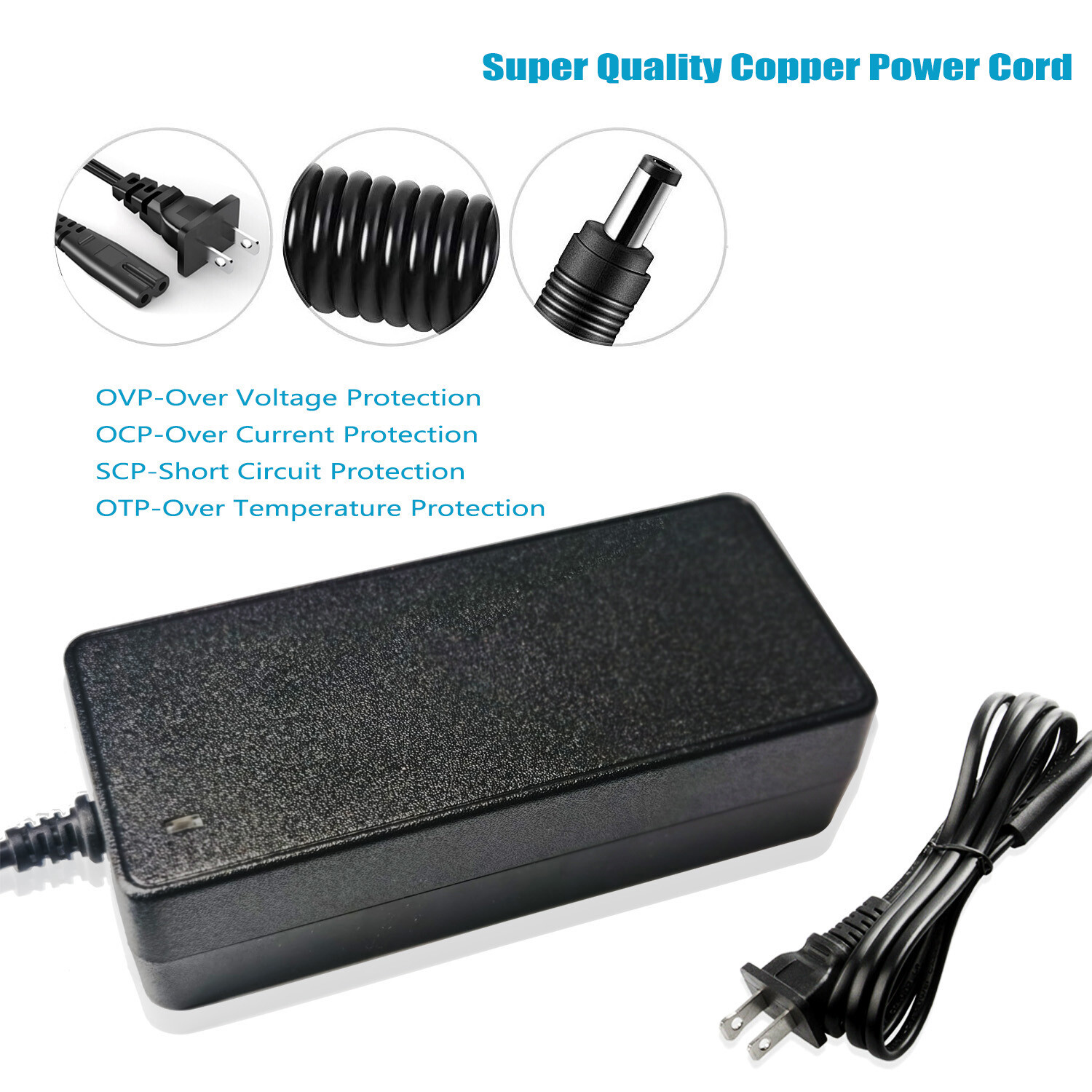 24V DC AC Adapter For Fujitsu fi-5120C S1500 S1500M Scanners Power ...