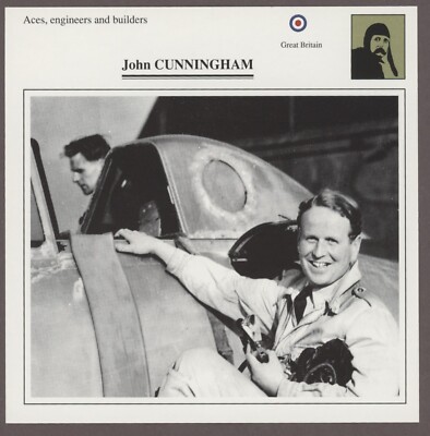 John Cunningham Edito Service Warplane Air Military Card Great Britain ...