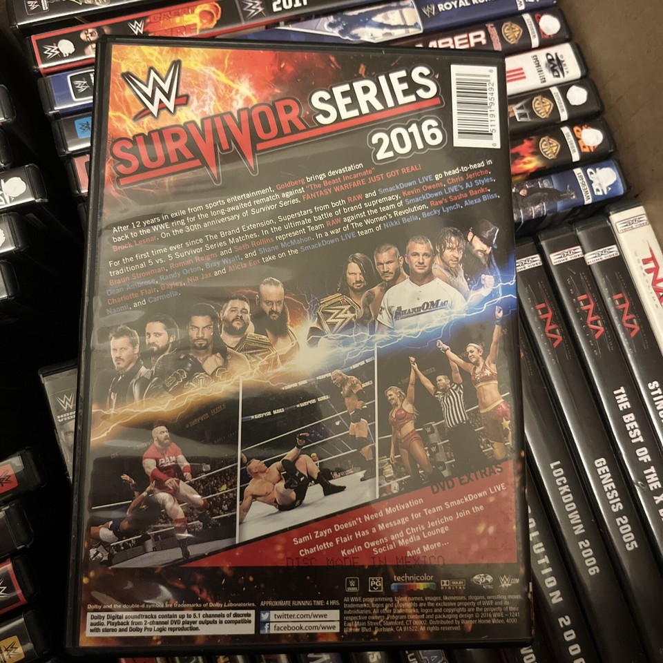 WWE: Survivor Series 2016 (DVD) Lesnar vs Goldberg 651191954926 | eBay