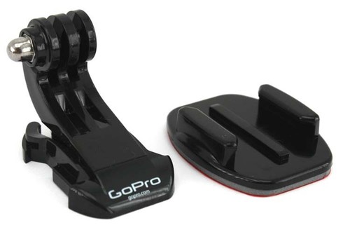 1 GENUINE GoPro Vertical Surface J-Hook Buckle Mount and flat sticky ...