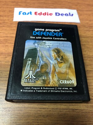 COLECO NINTENDO 1981 DEFENDER ATARI 2600 VIDEO GAME CARTRIDGE TESTED ...