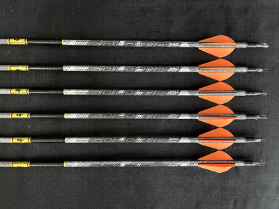 Gold Tip Black Label 340 Hunting Arrow 1/2 dozen 6 Arrows BRAND NEW | eBay