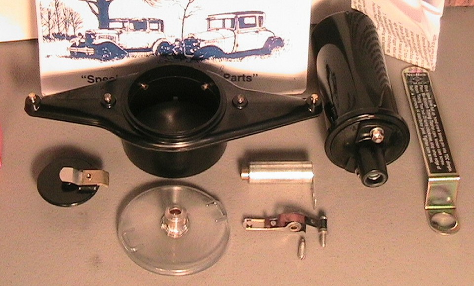 1928-1931 Model A Ford Super Deluxe Tune-up Kit with Clear Distributor ...