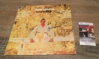 Johnny Mathis signed Love Is Blue Album JSA Certificate | eBay