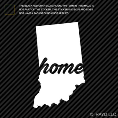 (2x) Indiana Home Sticker State Shaped Premium Die Cut Decal Vinyl IN ...