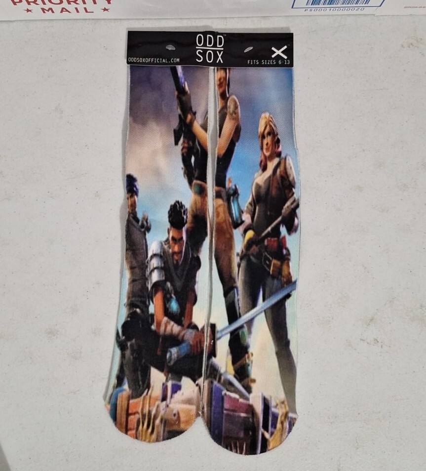 Odd Sox Socks Fortnite Fits 6-13" Tank Penny Fleetfoot Ken Ramirez A.C ...