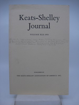 Keats-Shelley Journal: Keats, Shelley, Byron, Hunt, and Their Circles ...