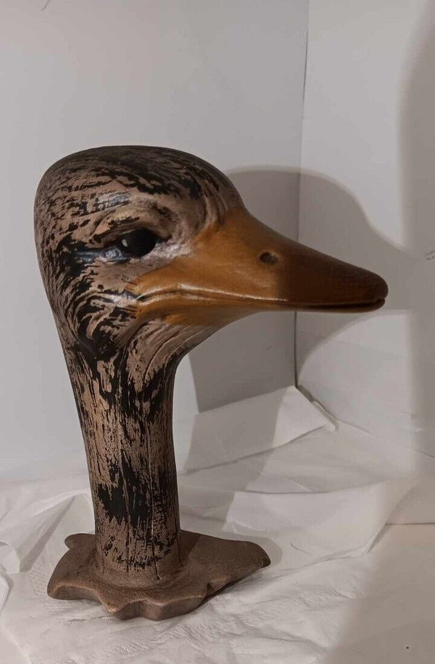 Vintage Ostrich Emu Bird Egg Hatch Ceramic Coin Piggy Bank Two Pieces ...