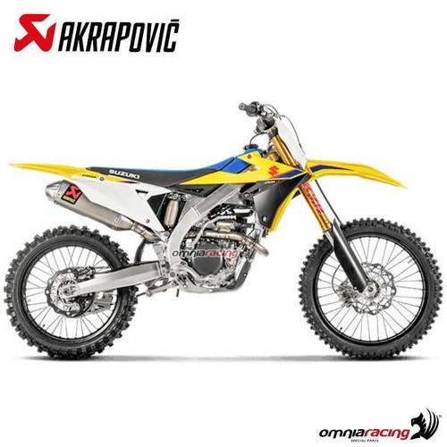 Akrapovic complete exhaust Evolution titanium racing Suzuki RMZ250 2018 ...