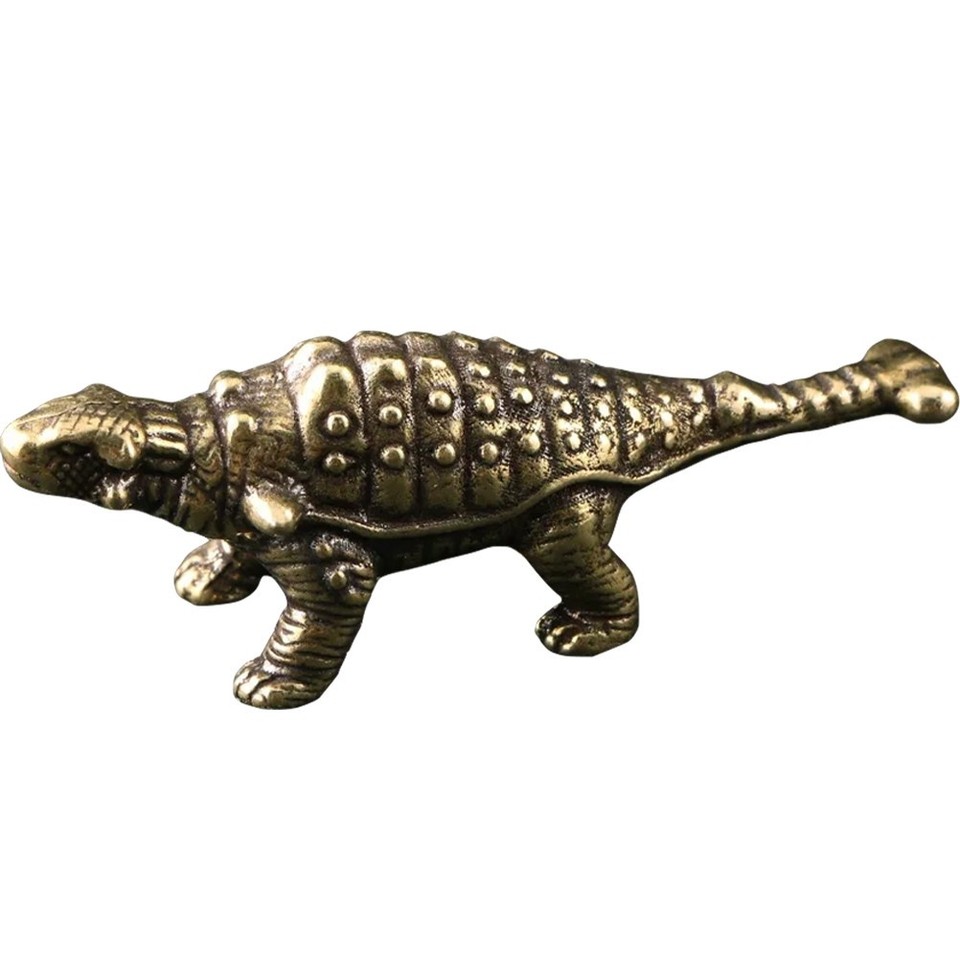 Desktop Dinosaur Shaped Decor Brass Animal Mini Figurines Statue | eBay ...