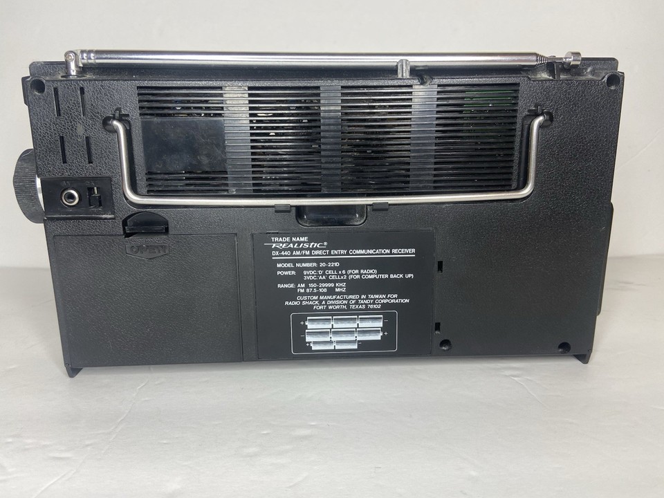 Realistic DX 440 AM/FM Direct Communication Receiver Vintage Radio As ...