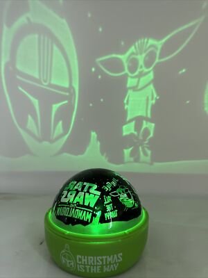STAR WARS LED Projection Light The Mandalorian Shadowlights Christmas ...