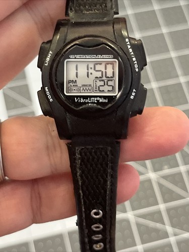 VibraLITE Mini Watch (WTC218) Black Vibration alarm multifunction | eBay