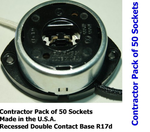 50 Recessed Double Contact Base R17d Fluorescent High Output Socket T8 ...