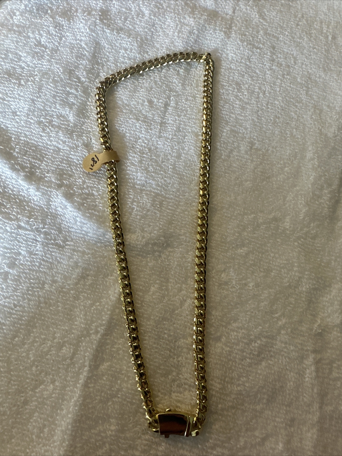 Yellow Gold Plated Miami Cuban Royal Monaco Link Chain Necklace 6mm 18 ...