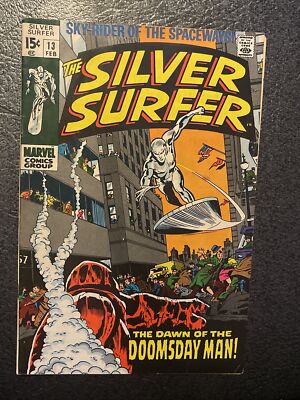 Silver Surfer #13 1st Appearance Doomsday Man Marvel Comics 1970 KEY | eBay